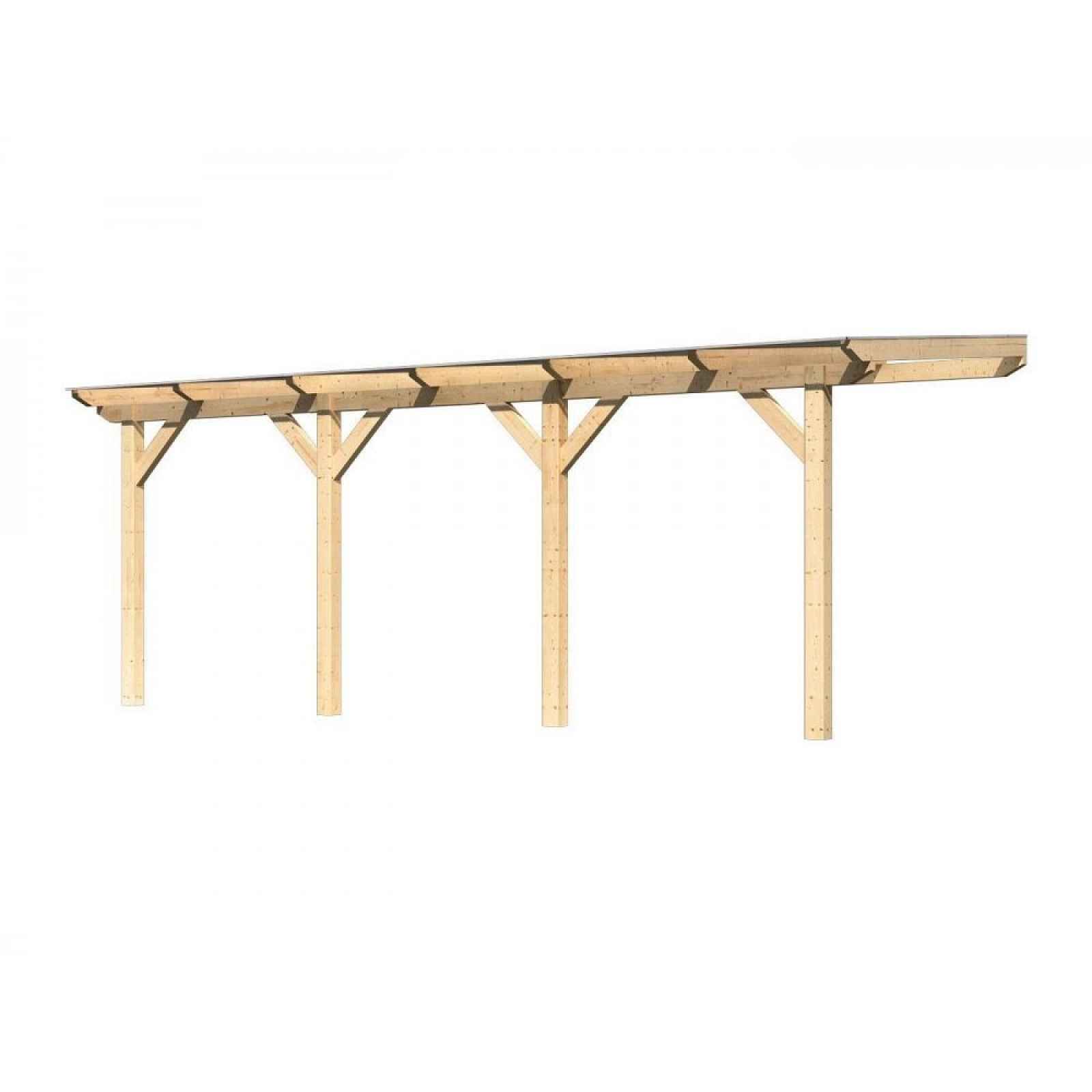 Dřevěná pergola CLASSIC 2C 604x300 cm Přírodní | Viame.cz