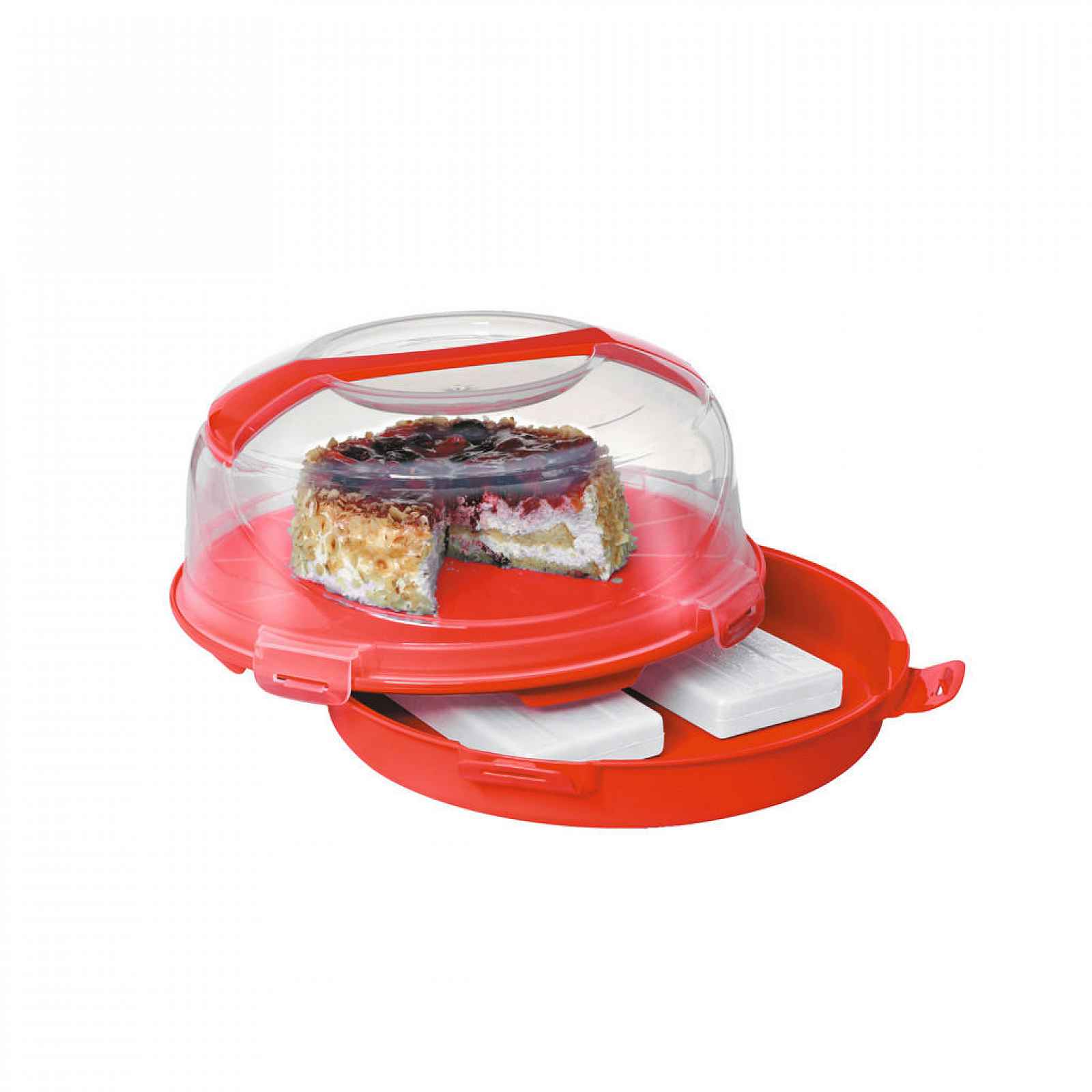 XXXLutz PŘENOSNÝ BOX NA KOLÁČE Homeware - Poklopy na dort - 0038870017 ...