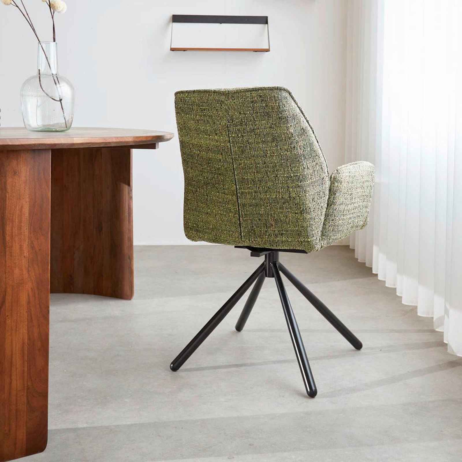 Sada Židlí Donny Chenille Zelená | Viame.cz