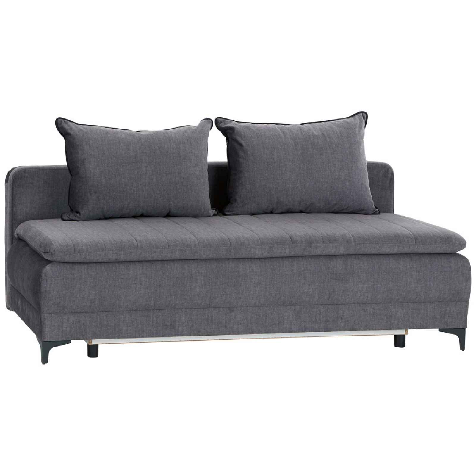 Boxspringsofa Mit Schlaffunkt. Und Bettkasten Emily Grau | Viame.cz