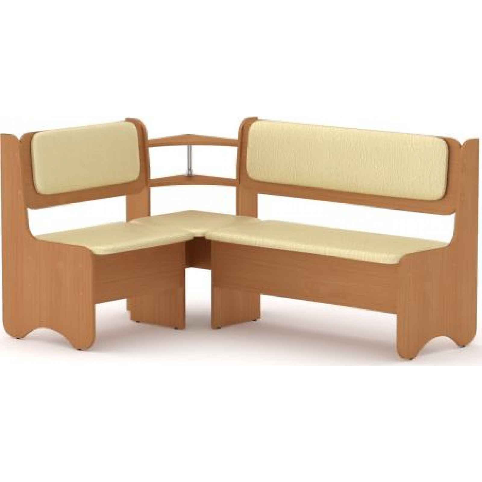 Rohová lavice SOFIA buk, Vinyl slonová kost | Viame.cz