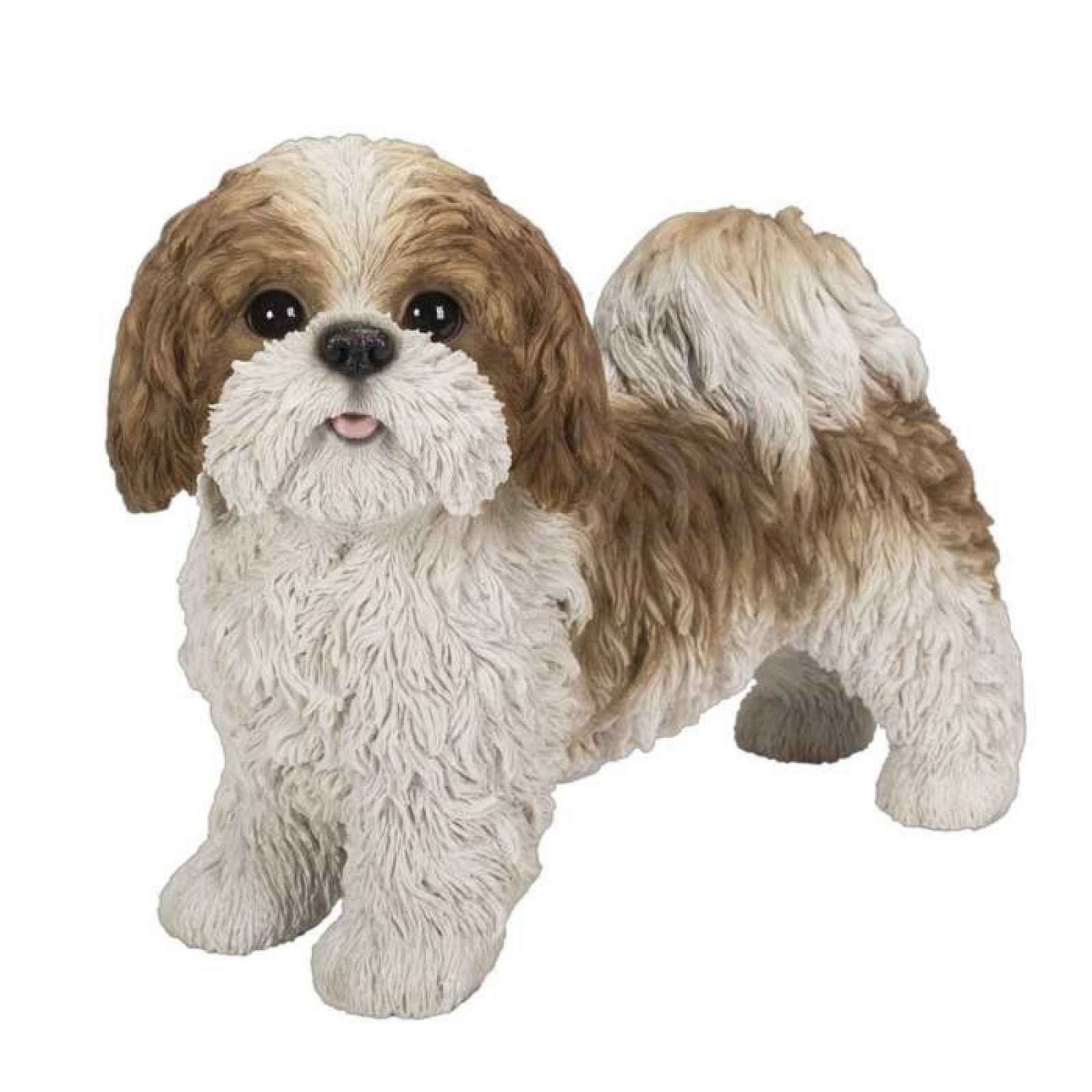 Pes Shih-tzu stojící polyresinový 33cm | Viame.cz