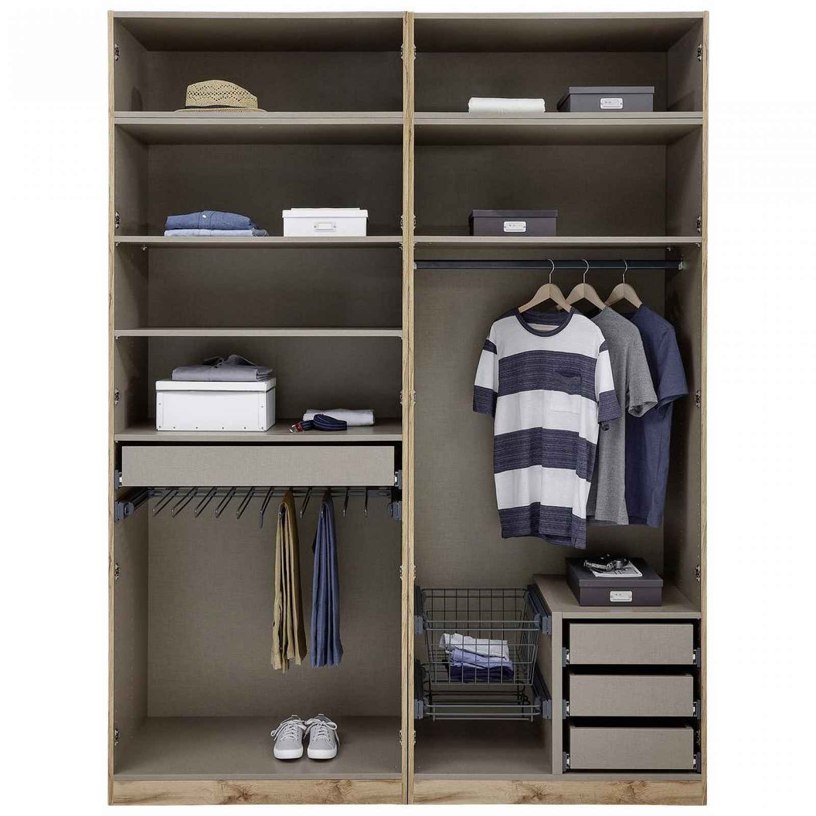 Otevřená Skříň Unit S. 182 Cm Dekor Dub Wotan | Viame.cz