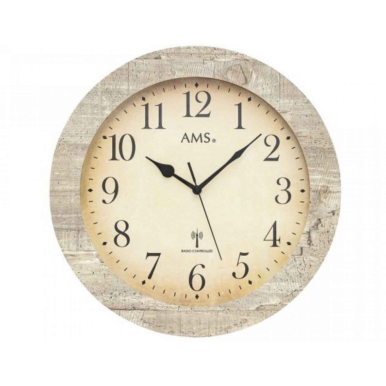 Designové nástěnné hodiny 5561 AMS řízené rádiovým signálem 35cm | Viame.cz